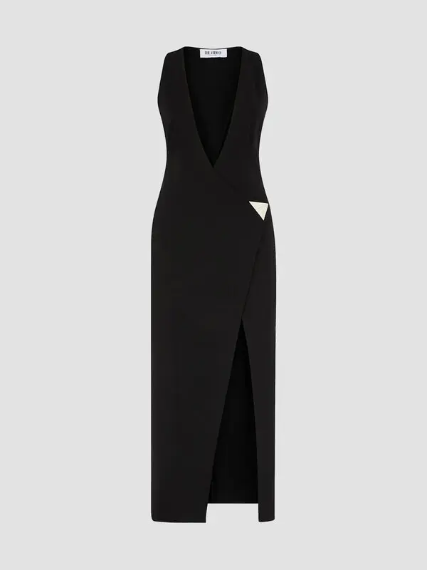 Attico Wrap-style Maxi Dress