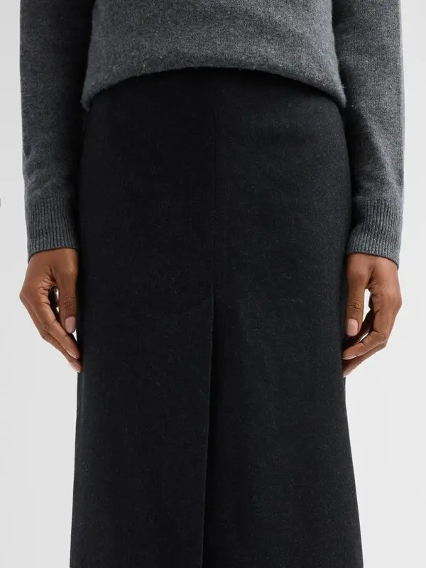 NILI LOTAN Mariha Wool Midi Skirt