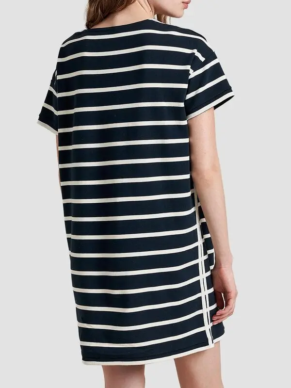 LA LIGNE Breton Dress - Navy Ecru