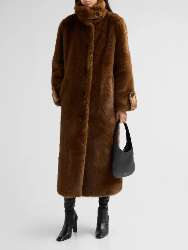 MILLY Gia Faux Fur Coat