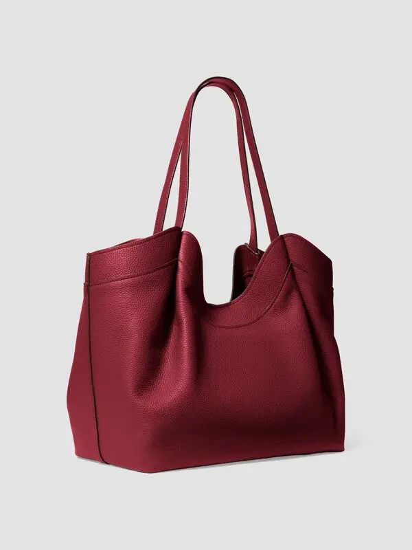 Michael Kors Nolita Large Leather Tote Bag - Deep Red