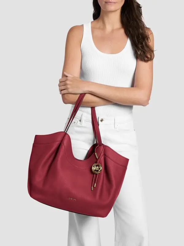 Michael Kors Nolita Large Leather Tote Bag - Deep Red