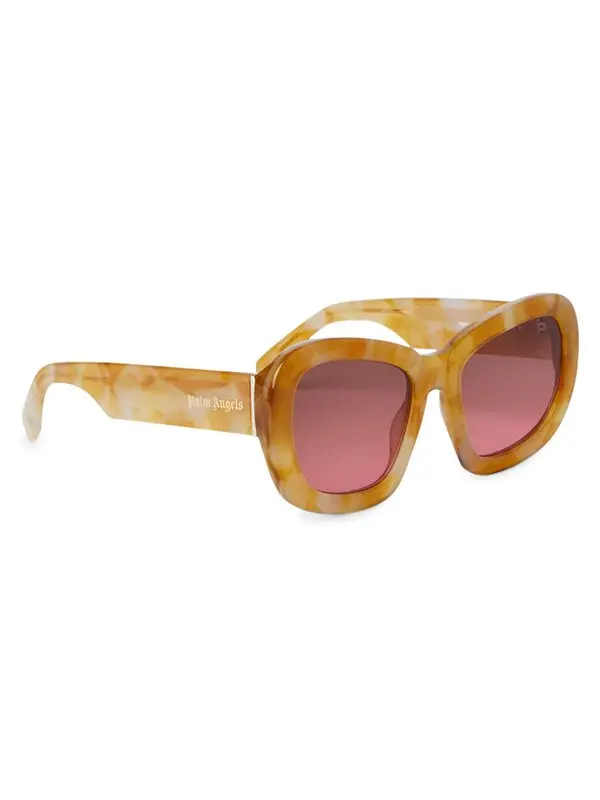 Palm Angels Moon 54mm Round Sunglasses - Beige
