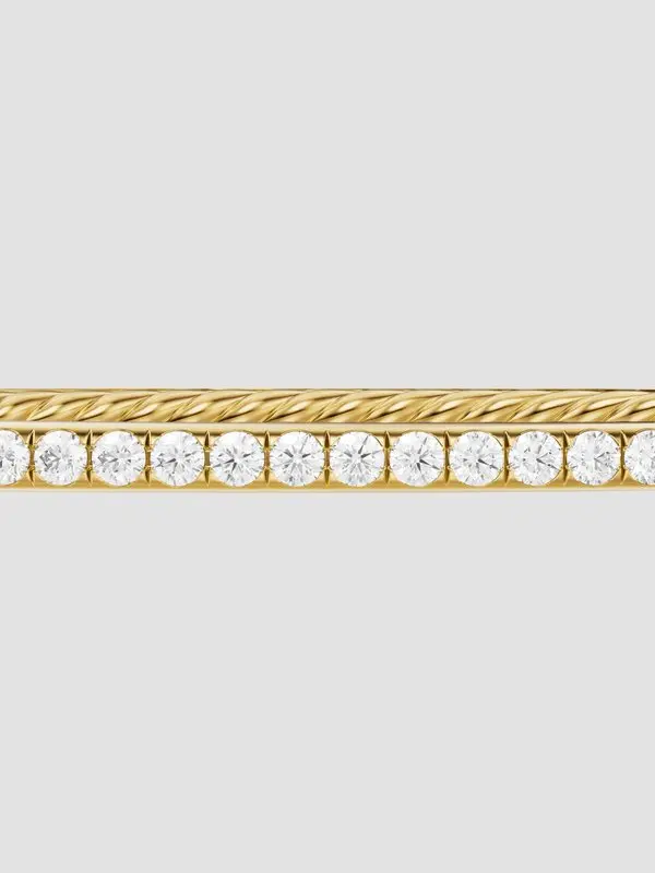 David Yurman Micro Pavé Bracelet In 18k Yellow Gold