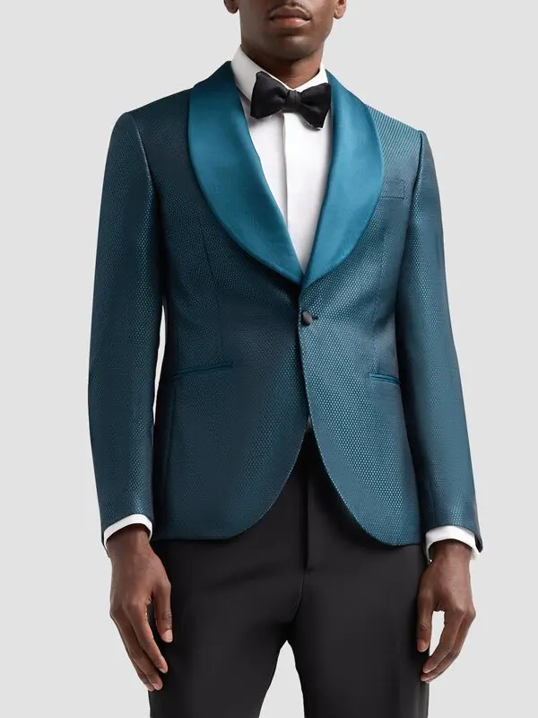 Pal Zileri Geometric Jacquard Wool-blend Dinner Jacket