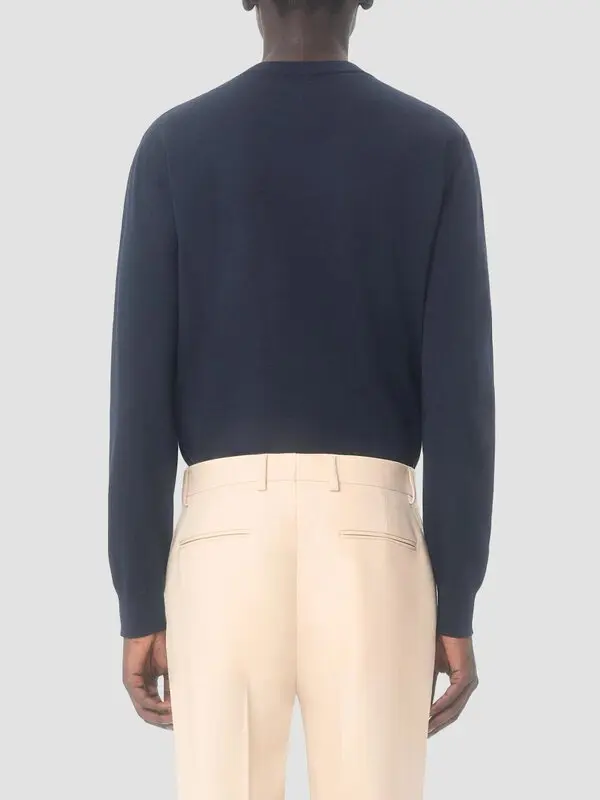 Valentino Garavani Wool Sweater With Vlogo Patch