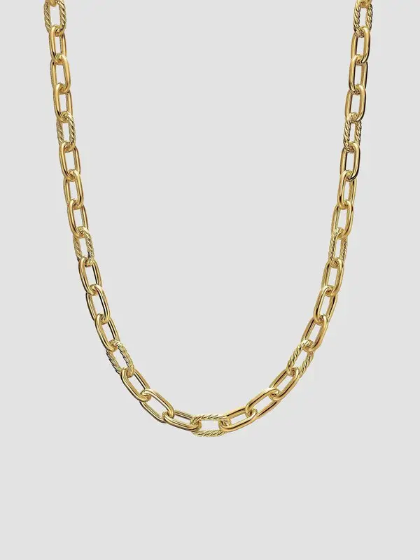 David Yurman Dy Madison Chain Necklace In 18k Yellow 8.5mm - Gold