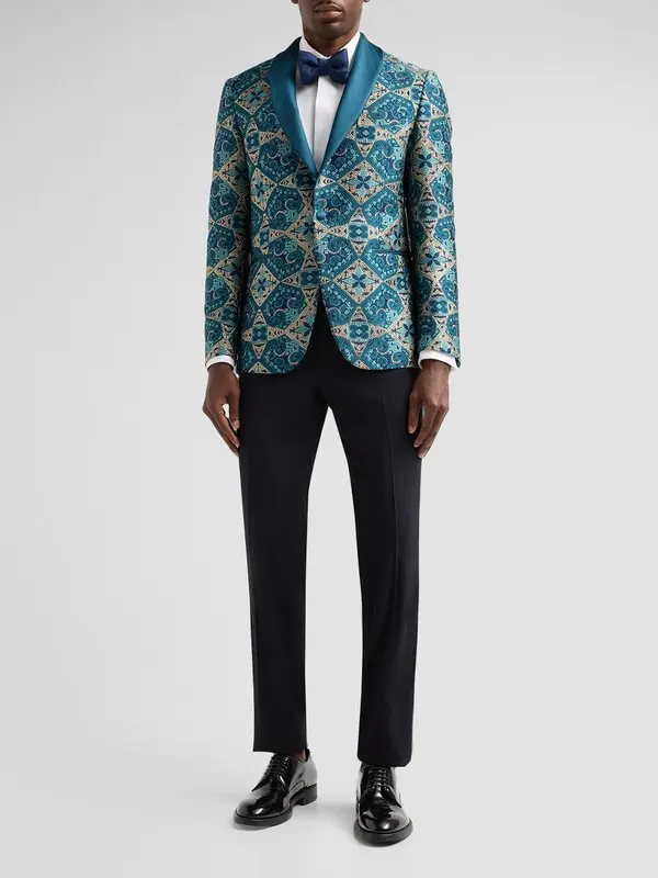 Pal Zileri Abstract-embroidered Dinner Jacket