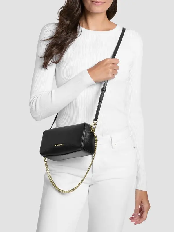 Michael Kors Bryant Small Leather Shoulder Bag - Black