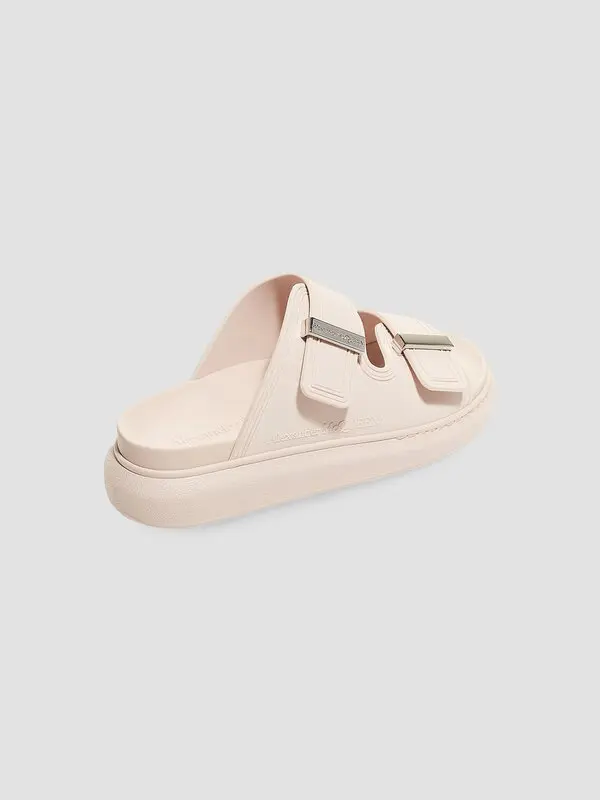 Alexander McQueen Hybrid Pool Slides - Beige