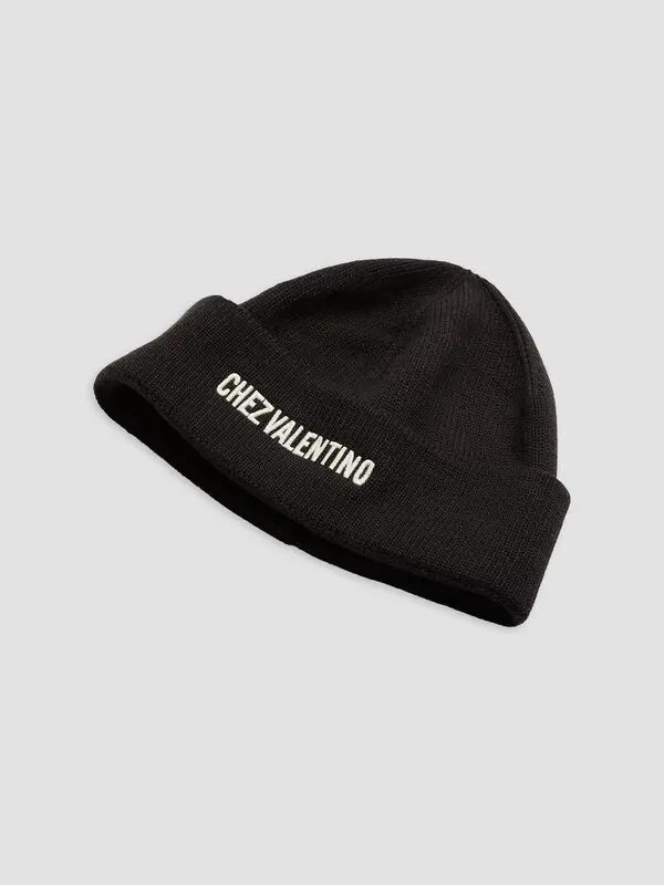 Valentino Garavani Knitted Wool Beanie