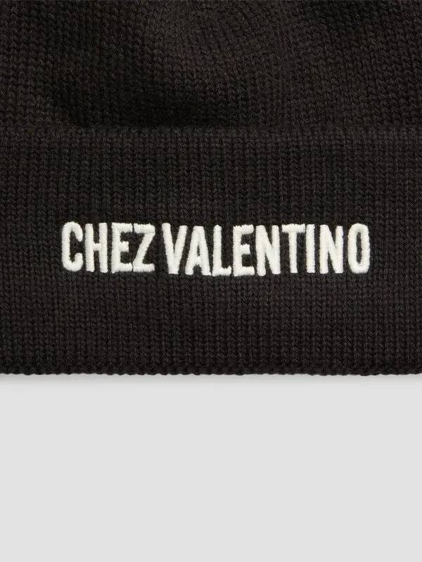 Valentino Garavani Knitted Wool Beanie