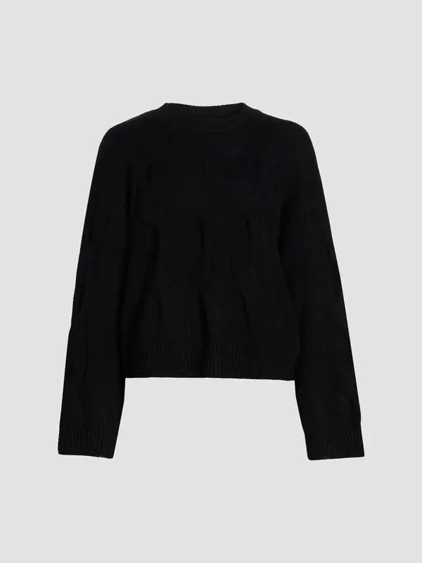 LISA YANG Sammie Cashmere Sweater - Black