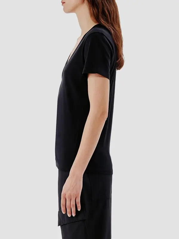Another Tomorrow V-neck Tee - Black