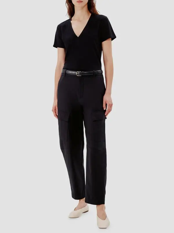 Another Tomorrow V-neck Tee - Black