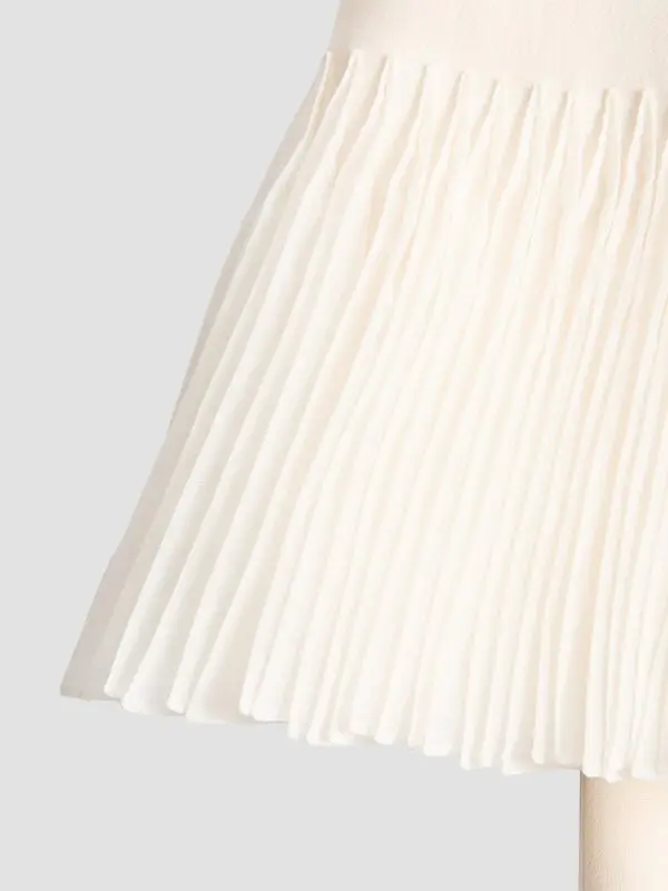 Valentino Garavani Embroidered Crepe Couture Short Dress - Ivory