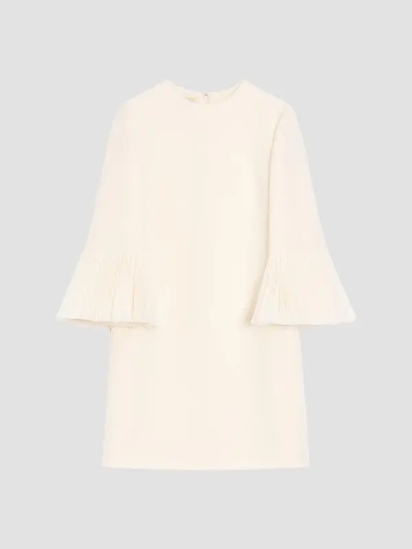 Valentino Garavani Embroidered Crepe Couture Short Dress - Ivory