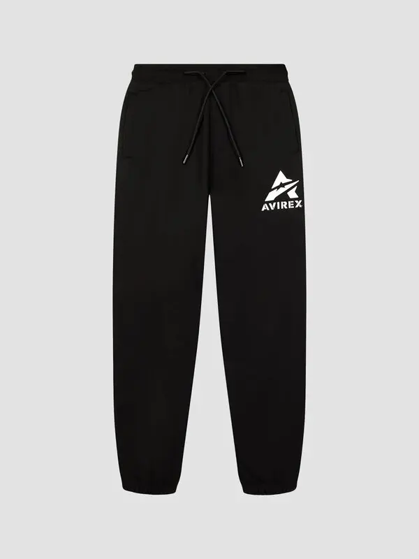 AVIREX Core Stacked Logo Jogger Sweatpants - Black