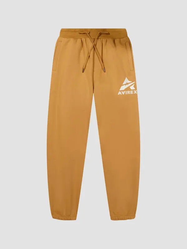 AVIREX Core Stacked Logo Jogger Sweatpants - Wheat