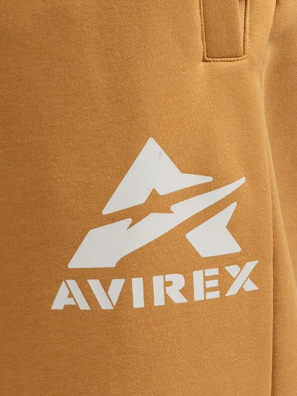 AVIREX Core Stacked Logo Jogger Sweatpants - Wheat