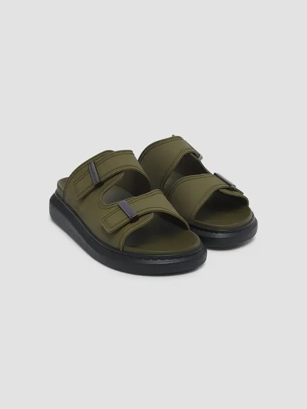 Alexander McQueen Hybrid Double-buckle Sandals - Green