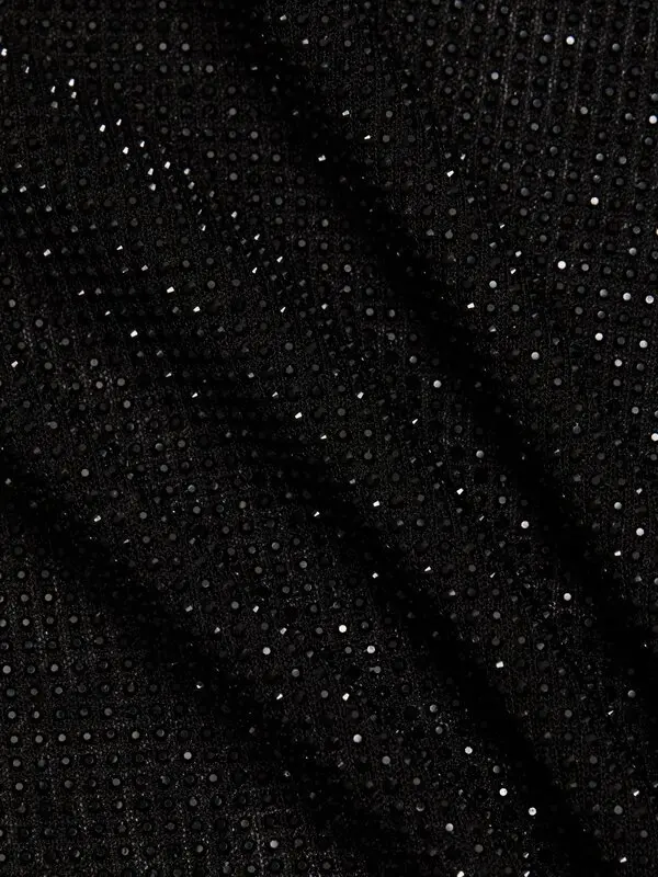 Michael Kors Gem Fitted Long Crewneck Top