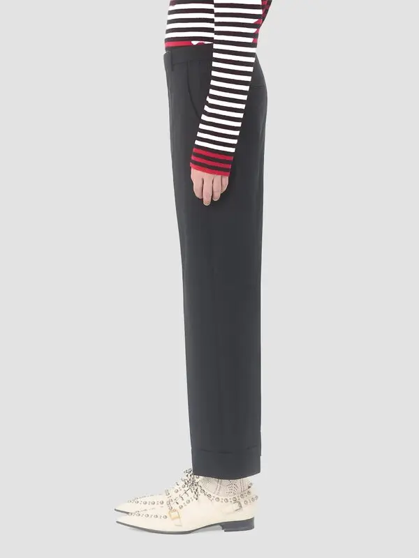 Valentino Garavani Wool Pants With Cuffs