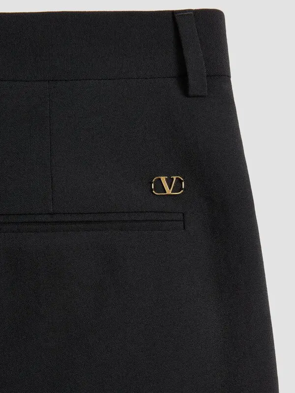 Valentino Garavani Wool Pants With Cuffs