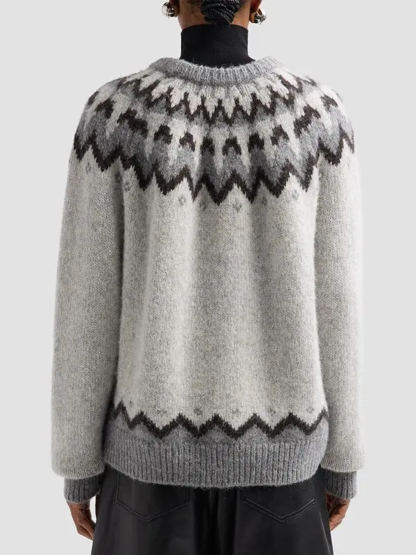 NILI LOTAN Alan Fair Isle Alpaca-wool Blend Sweater