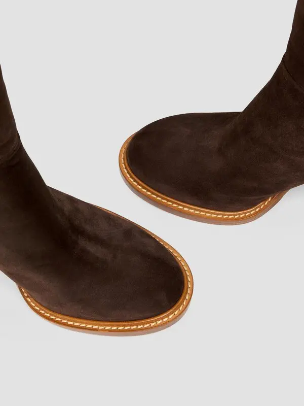 Gabriela Hearst Bocca 80mm Leather Knee-high Boots