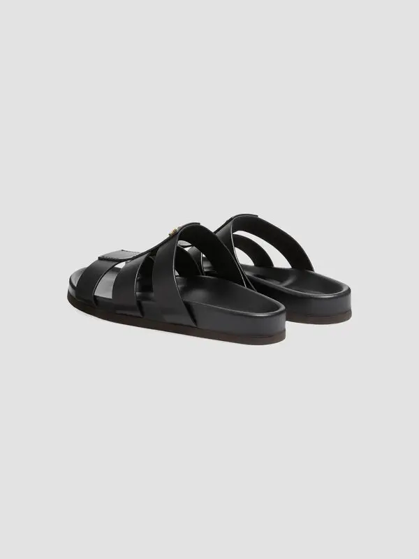 Valentino Garavani Studshield Slide Sandals In Calfskin