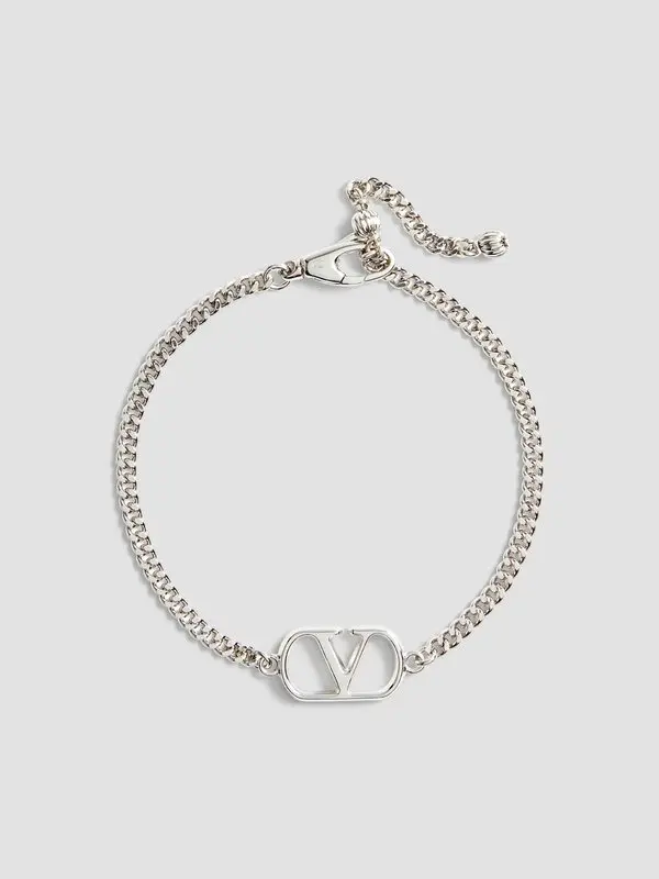 Valentino Garavani Vlogo Signature Metal Bracelet - Silver