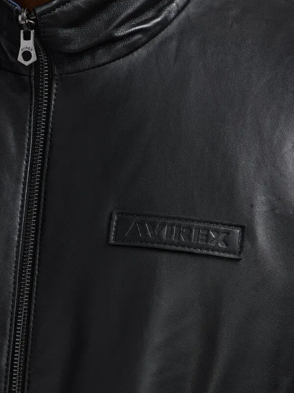 AVIREX Leather Track Jacket