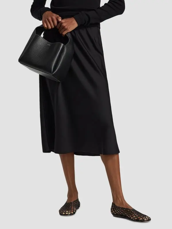 LISA YANG Flared Silk Midi-skirt