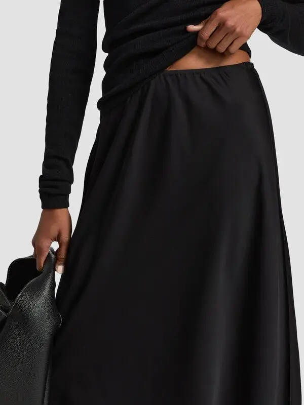 LISA YANG Flared Silk Midi-skirt