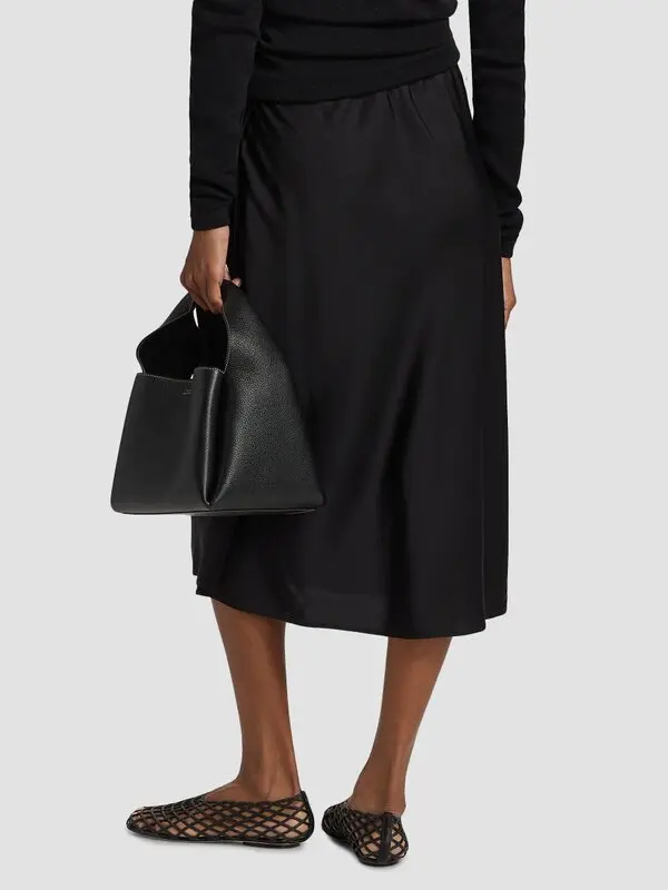 LISA YANG Flared Silk Midi-skirt