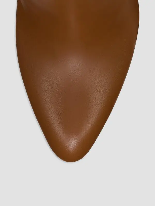 CHRISTIAN LOUBOUTIN Fannylove 120mm Leather Booties - Cuoio