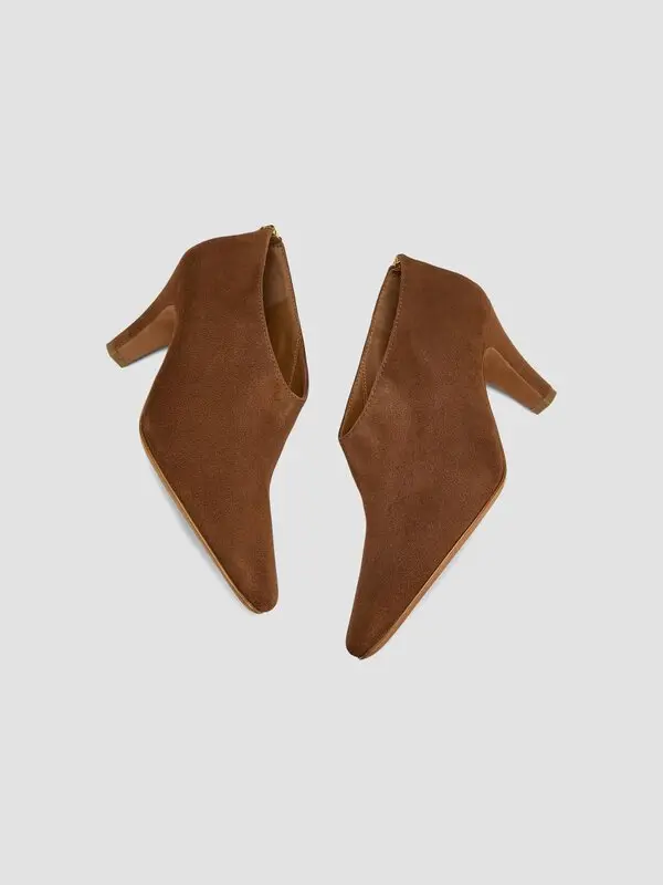 POLLINI Muse Suede Ankle Booties