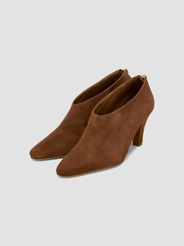 POLLINI Muse Suede Ankle Booties