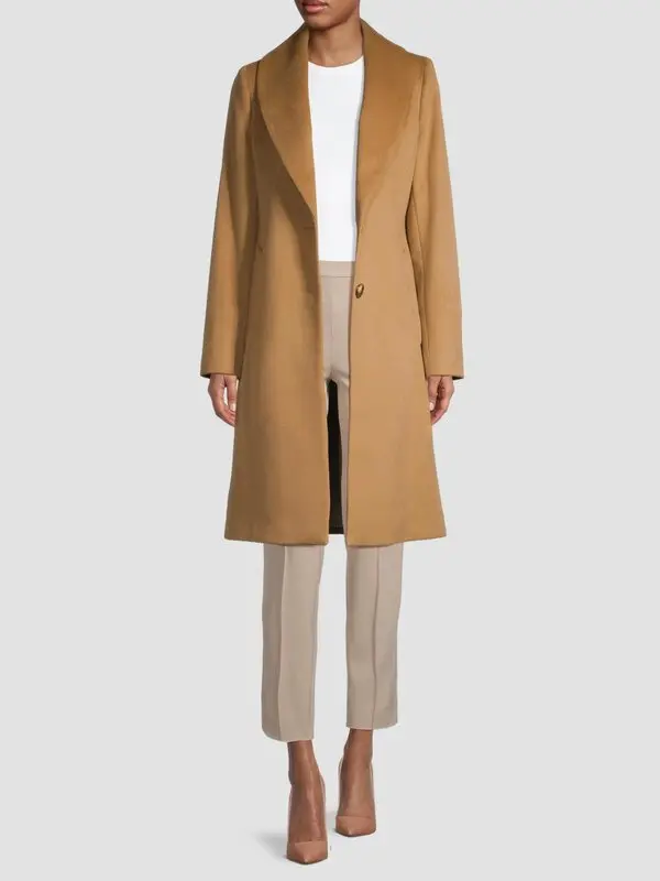 Sofia Cashmere Wool-blend Coat - Camel