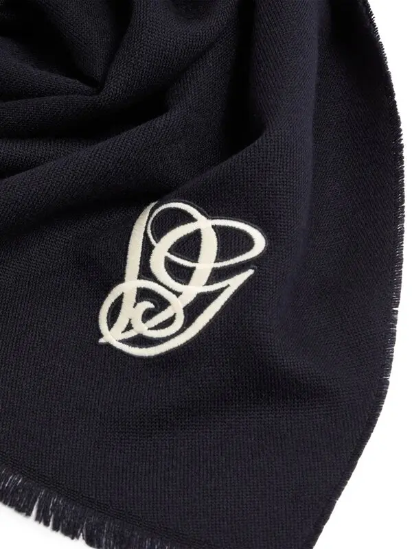 Valentino Garavani Wool Scarf With Embroidery