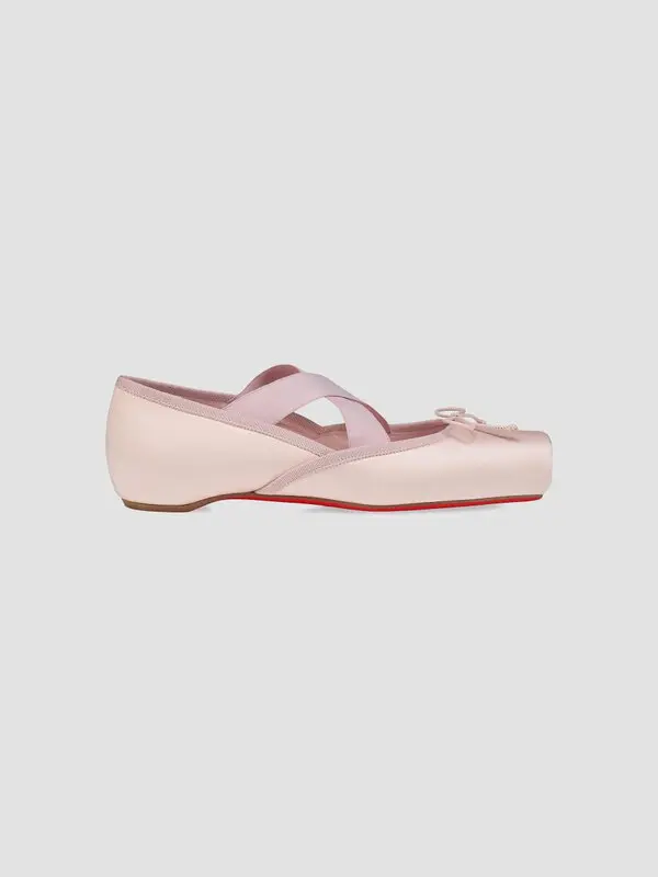 CHRISTIAN LOUBOUTIN Cassiasticina Satin Ballerinas