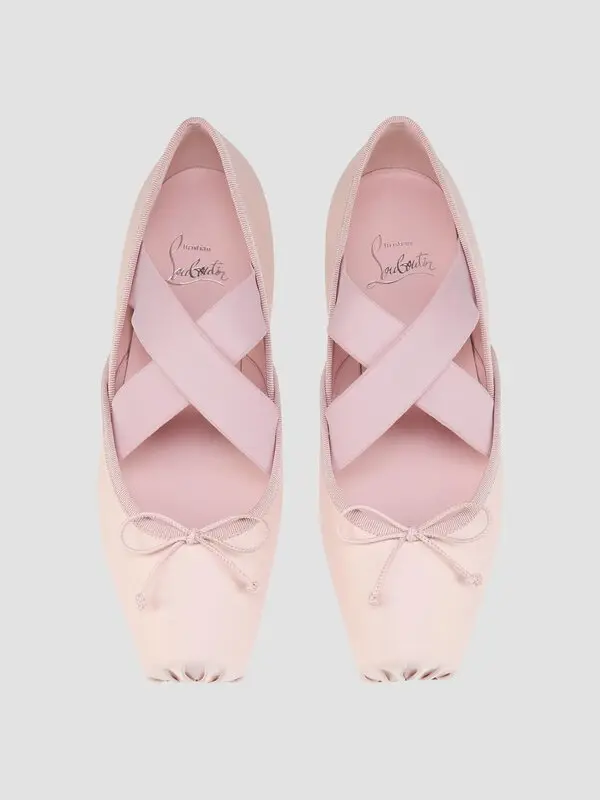 CHRISTIAN LOUBOUTIN Cassiasticina Satin Ballerinas