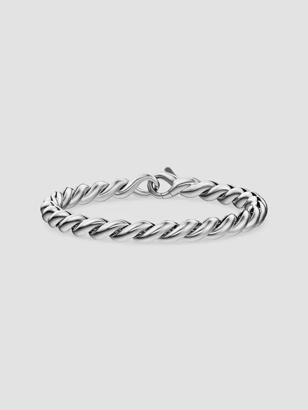 David Yurman Sculpted Cable Chain Bracelet In Sterling 5.7mm - Silver