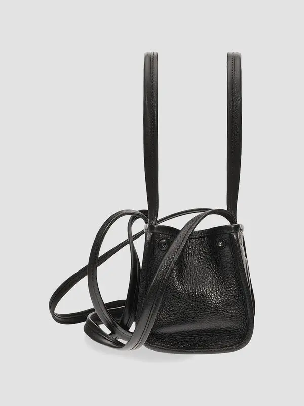 TELFAR Small Pebble Leather Carry Bag - Black