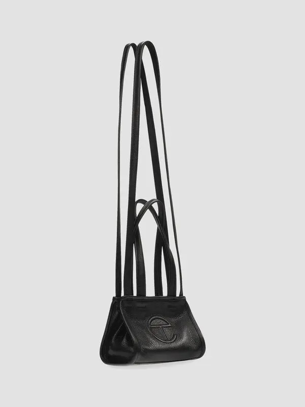 TELFAR Small Pebble Leather Carry Bag - Black