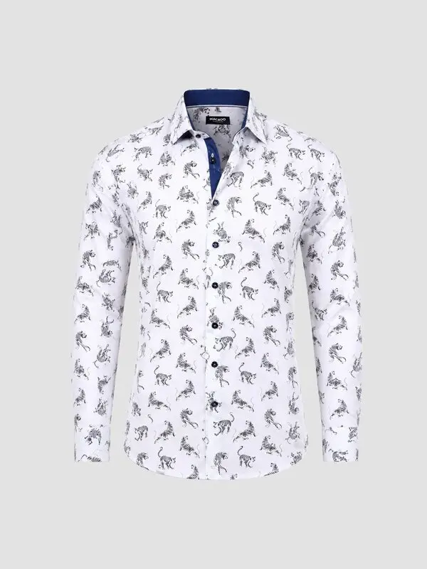 MACEOO Fibonacci Marthyr Cheetah Shirt