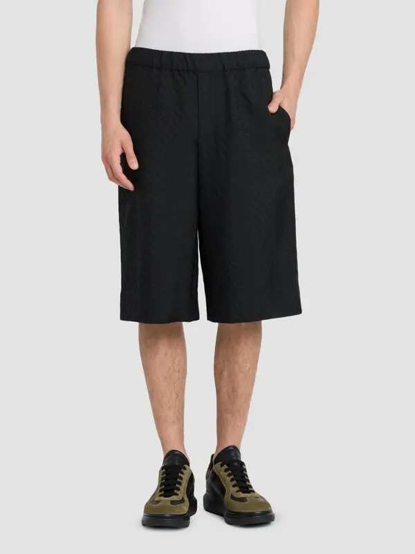 Alexander McQueen Skull Jacquard Shorts