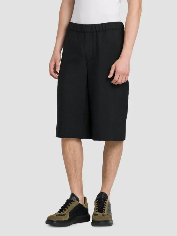 Alexander McQueen Skull Jacquard Shorts
