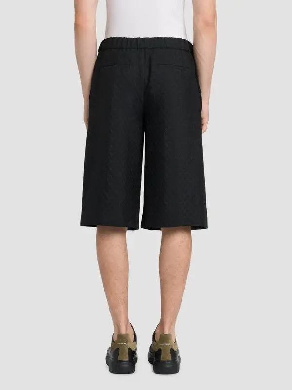 Alexander McQueen Skull Jacquard Shorts